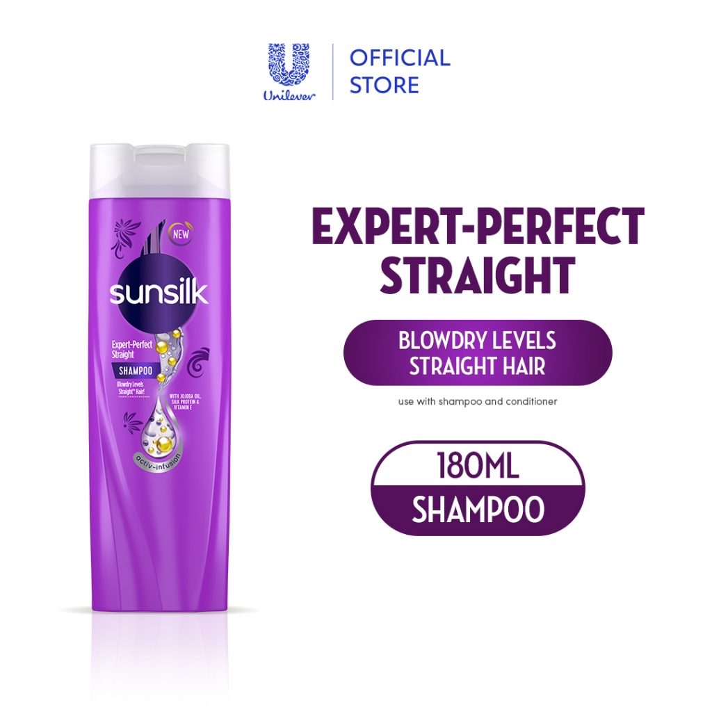 Sunsilk Expert Perfect Straight Shampoo 180ml | Shopee Philippines