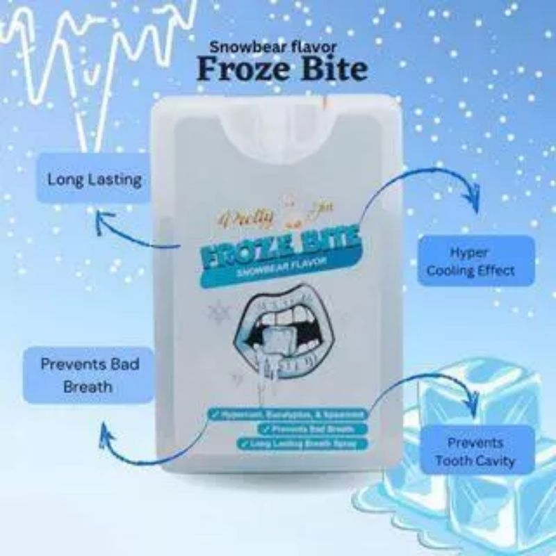 Pretty Jin Froze Bite(snow bear flavor)Mouth Spray | Shopee Philippines