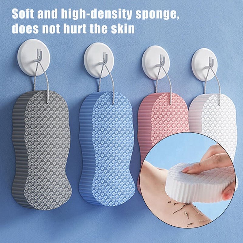 PrettyFloral~Exfoliante Soft Sponge Body Scrubber for Baby Adults Bath ...