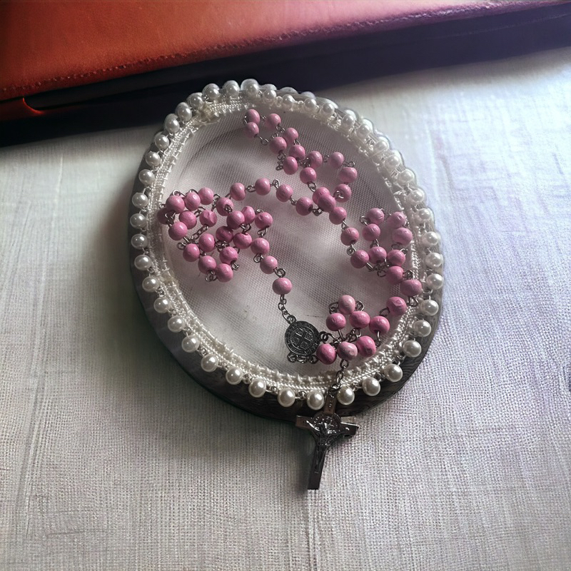 Christian Rosary Scented Dyed Wood Assorted Colors | Shopee Philippines