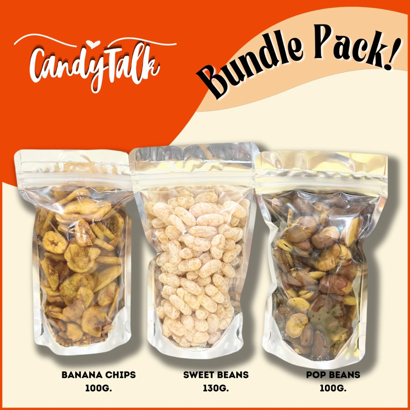 AFFORDABLE BUNDLE PACK (Banana Chips, Sweet Beans & Pop Beans) | Shopee ...