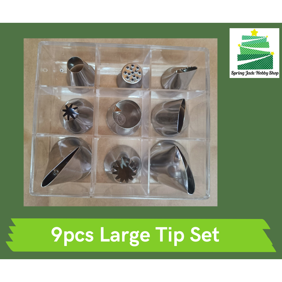 Spring Jade: 9 pieces piping tip set large | 9pcs tip set large| big ...