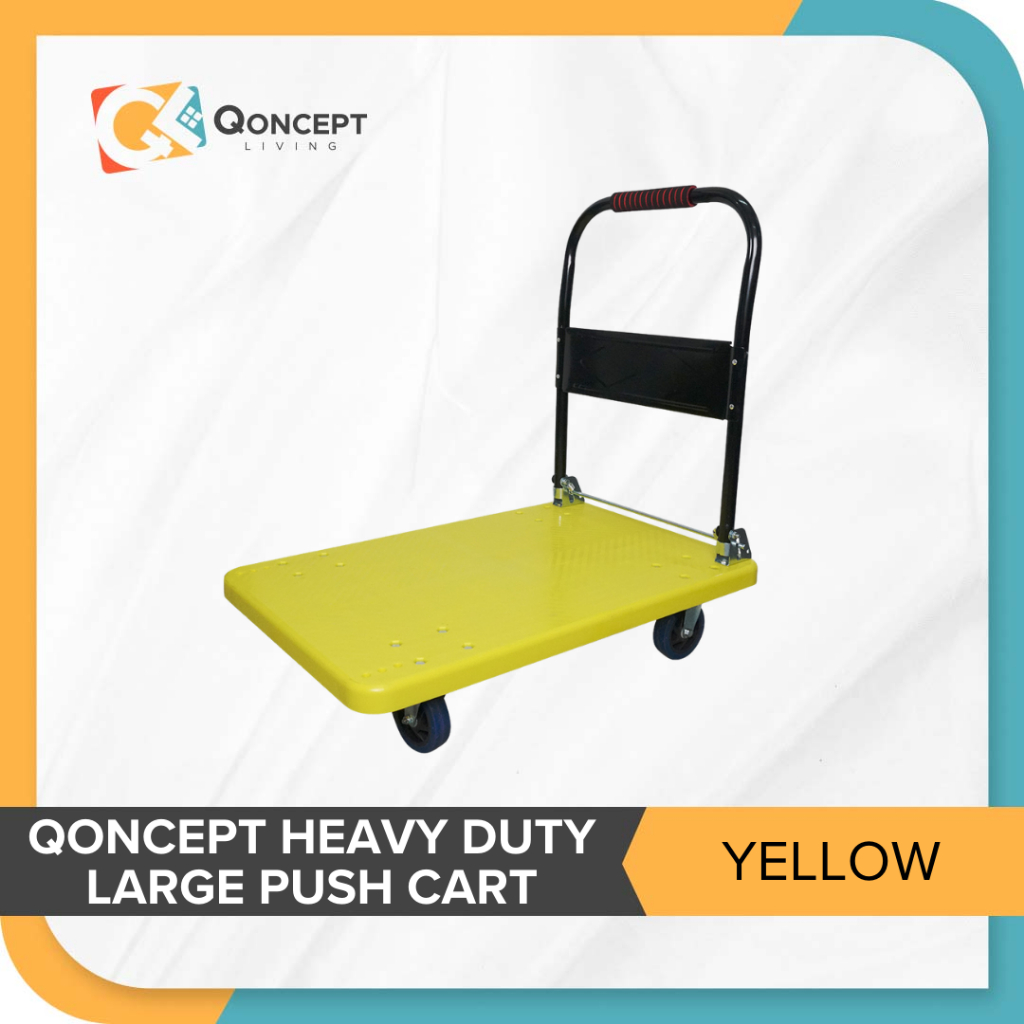 Qoncept Living Heavy Duty Push Cart 300kg Large Capacity | Shopee ...