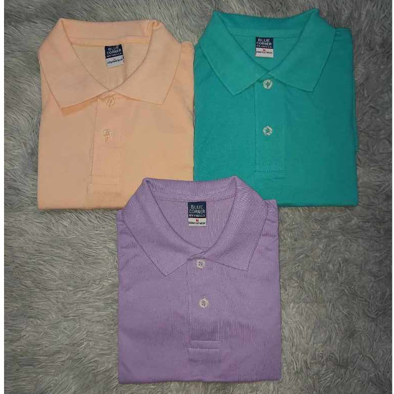 Blue Corner Polo Shirt Comfort wear Men Unisex Plain XS to 5XL Teal ...