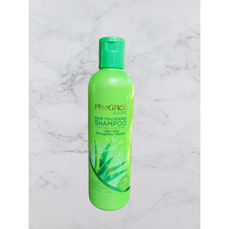 Pregroe 4 In One Hair Thickening Shampoo With Aloe Vera Strengthen