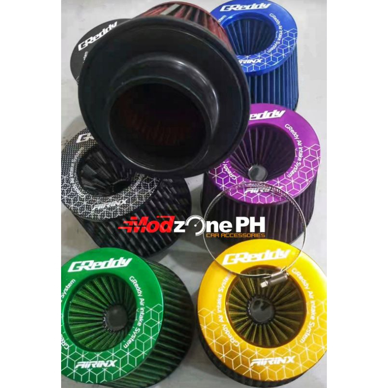 Greddy Air Filter System Airinx 3.0 Inches Inlet Cone Type | Shopee ...