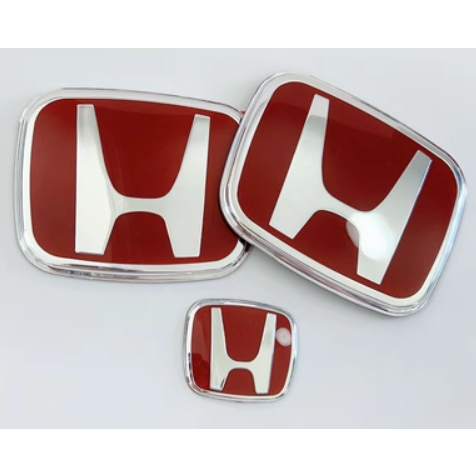 Red H emblems for Honda CIvic FB - Non destructive installation ...