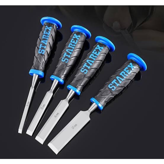 4PCS HIGH QUALITY STAREX WOOD WORKING CURVING CHISEL PAET TOOLS ...