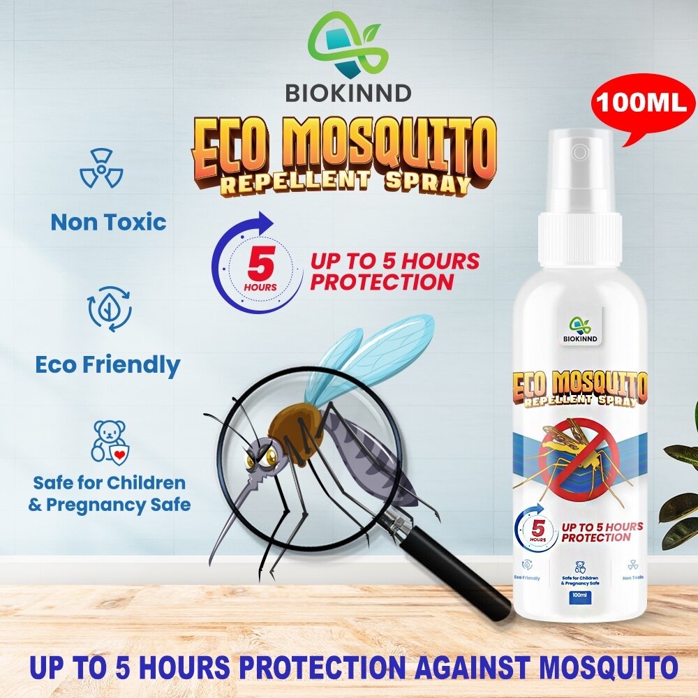 BIOKINND Eco Mosquito Repellent Spray SET with Sprayer Anti Mosquito ...