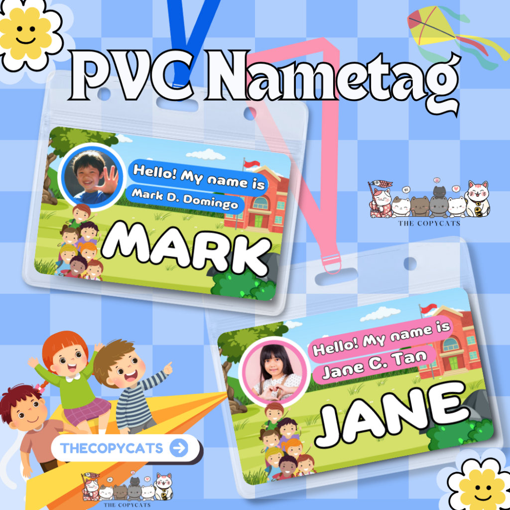 PERSONALIZED PVC NAME TAG ID FOR KIDS | Shopee Philippines