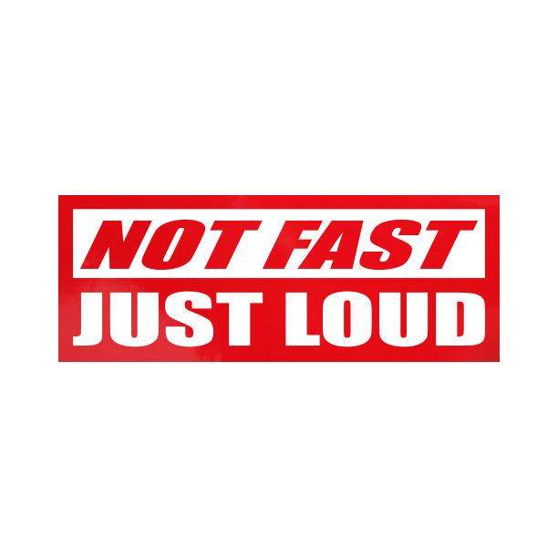 not fast just loud cutout vinyl sticker / bumper sticker | Shopee ...