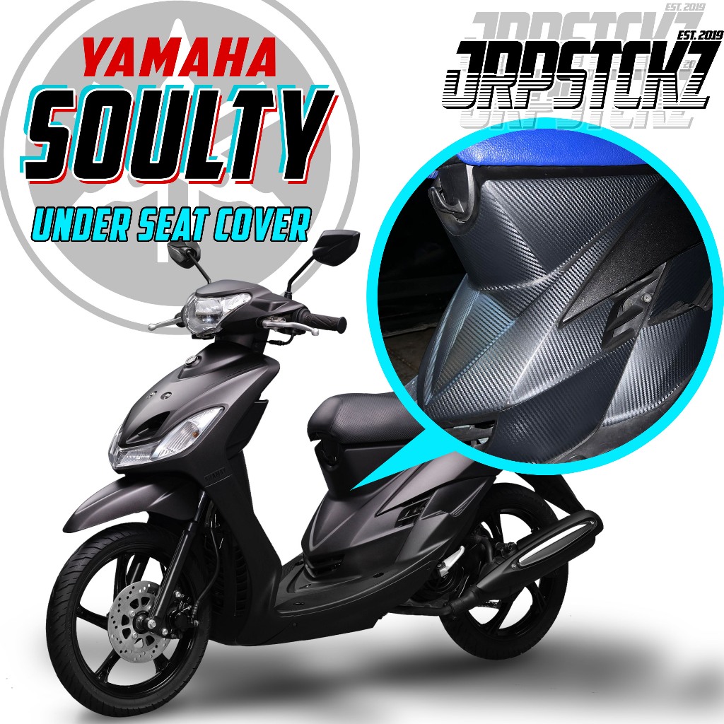 Mio SPORTY/SOULTY UNDERSEAT Matte Carbon decals | Easy to DIY, Ready to ...