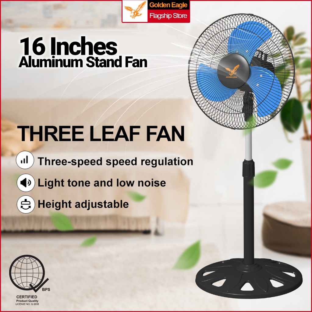 Golden Eagle 16" Aluminum Industrial Electric Stand Fan, High ...