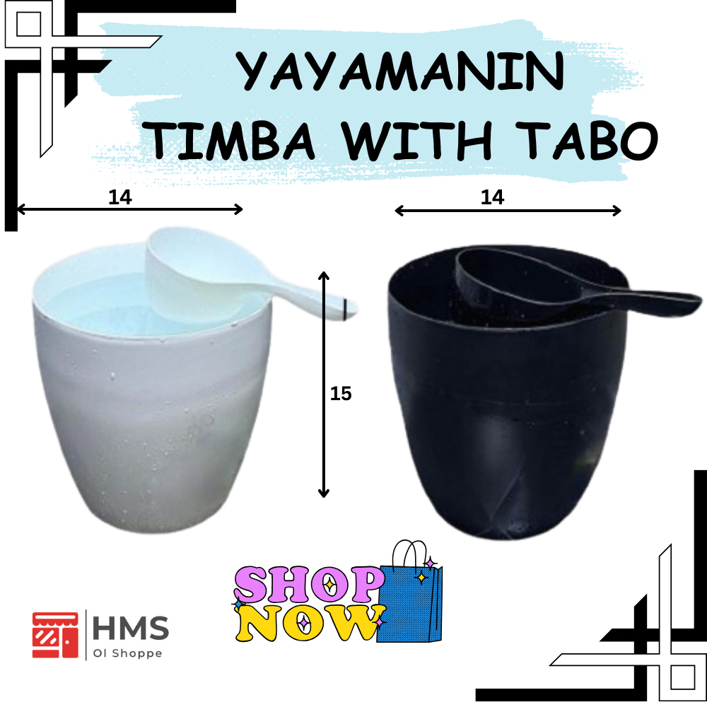 Minimalist Classy Yayamanin Timba with Tabo | White Pail Water Storage ...