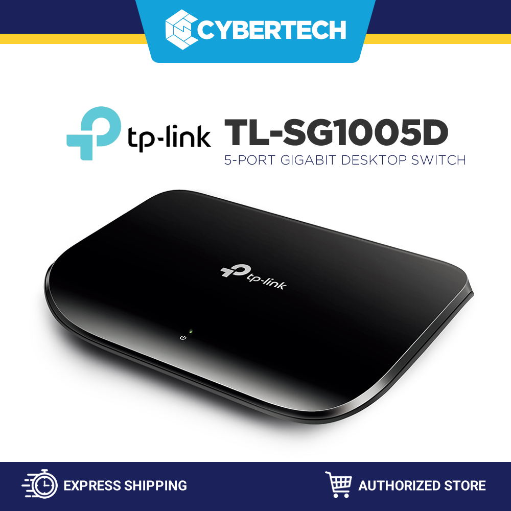 Cybertech TP-Link TL-SG1005D 5-Port Gigabit Desktop Switch | Shopee ...