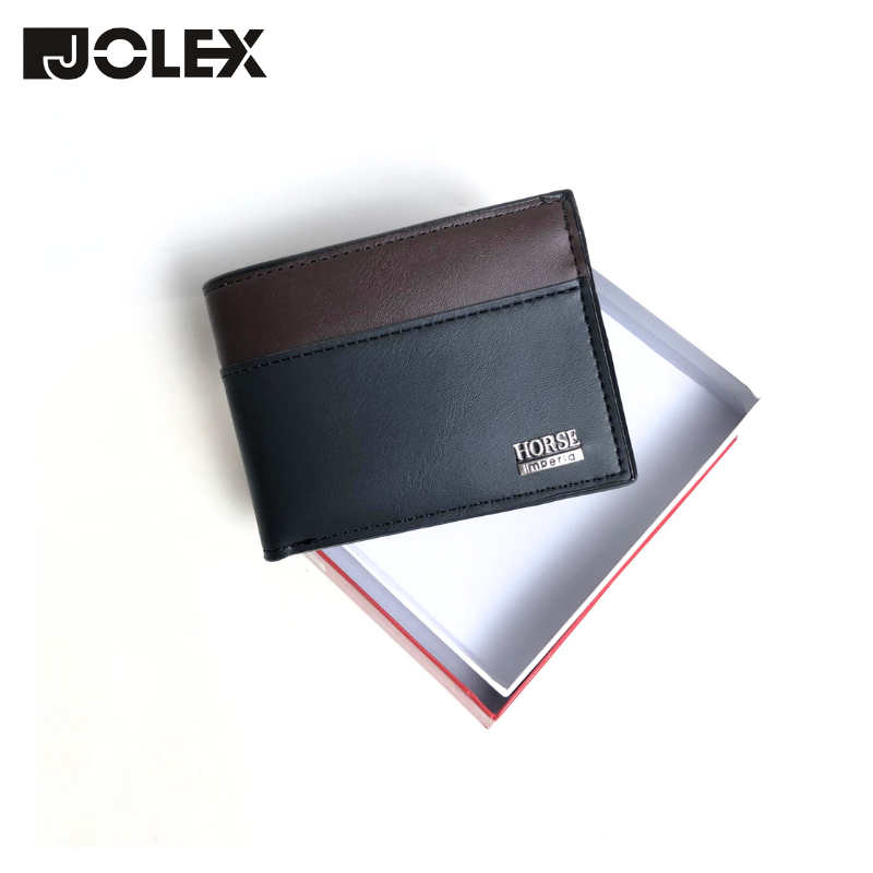 JOLEX Men Wallet Short Trifold Wallet for Men PU Leather Wallet Men With Box ZD208-5 | Shopee ...