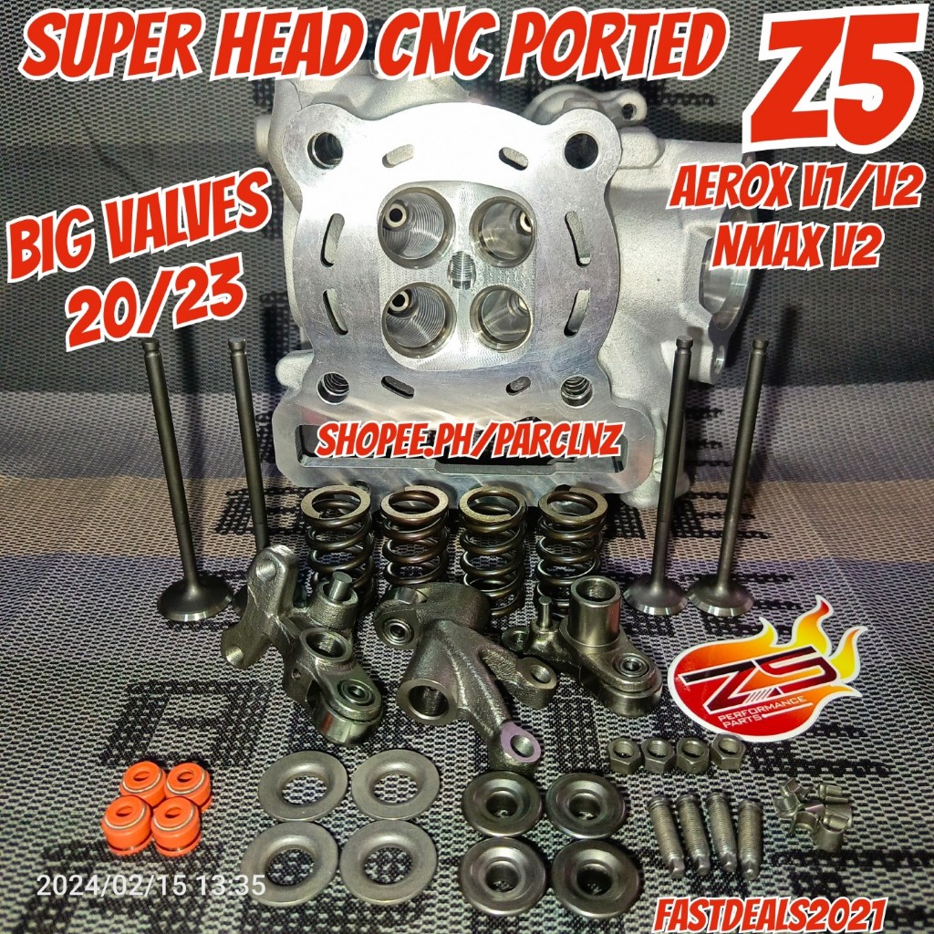 Z5 SUPER HEAD 20/23 4.5MM NMAX V2 AEROX V1/V2 CNC PORTED | Shopee ...