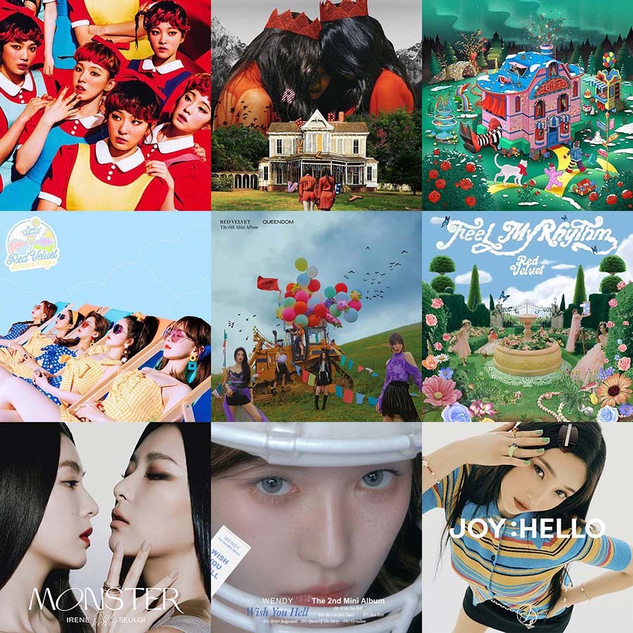 Red Velvet Single/Mini/Album Covers [Vinyl-Style UV Print on Sintra ...