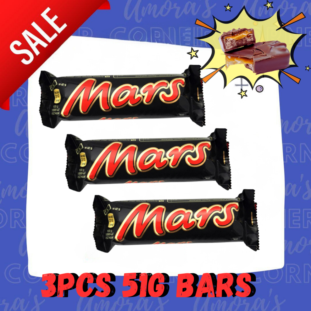 [3pcs per set] Mars chocolate bar, 50g | Shopee Philippines