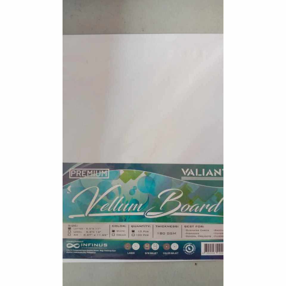 Vellum Board Premium Valiant (180GSM) | Shopee Philippines