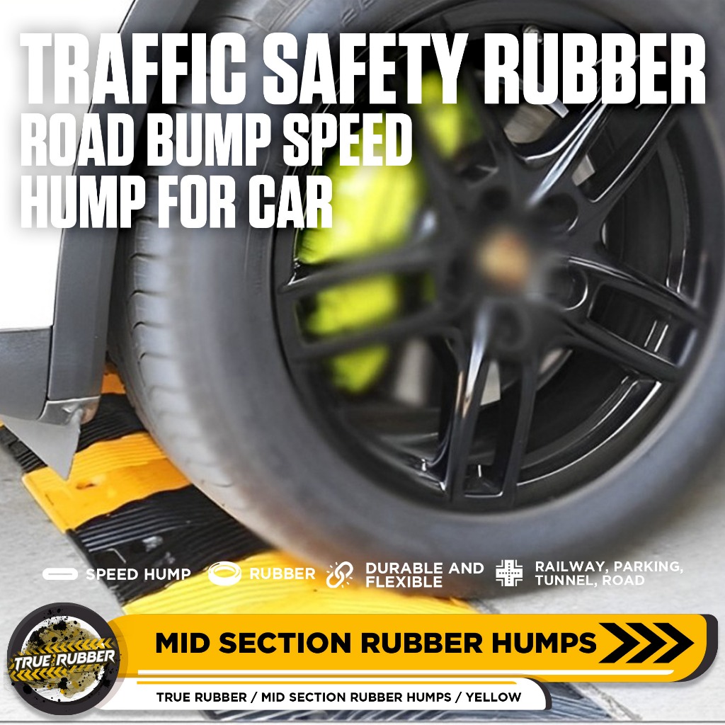 True Rubber Heavy Duty Rubber Speed Humps Bumps Modular Road Rump ...