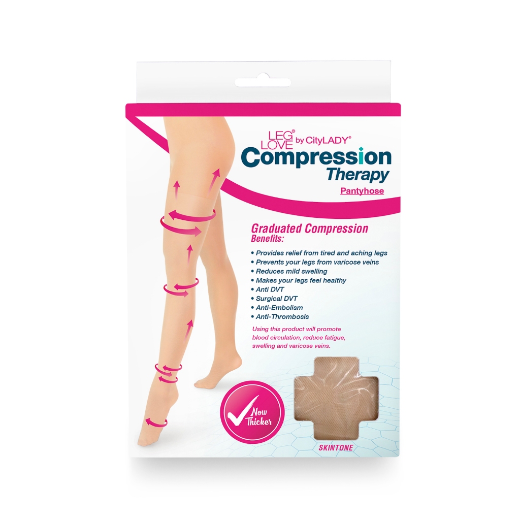 City Lady Compression Therapy Pantyhose Now Thicker - Skintone | Shopee Philippines
