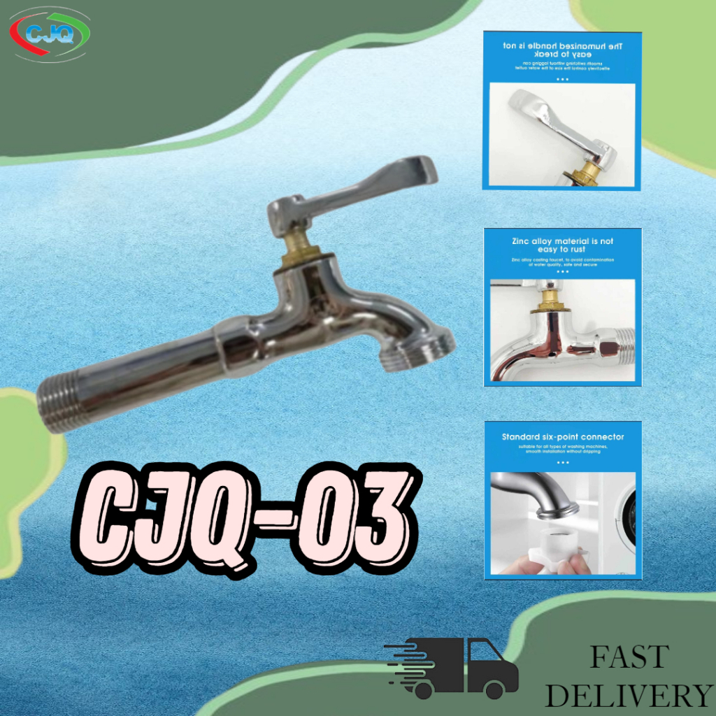 High Quality SUS304 Stainless Cold Tap Wall Faucet Washing Machine ...