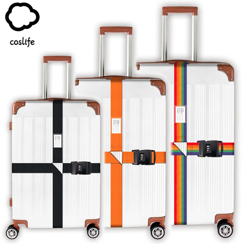 Coslife Rainbow Luggage Strap Cross Belt Adjustable Travel Buckle ...