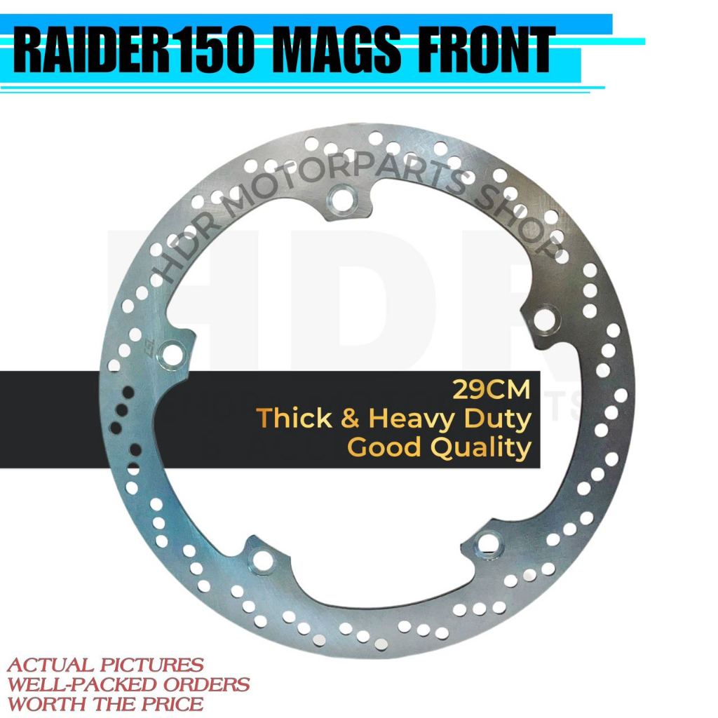 HDR ┊ STAINLESS STEEL BRAKE ROTOR DISC FRONT 290MM FOR SUZUKI RAIDER150 ...