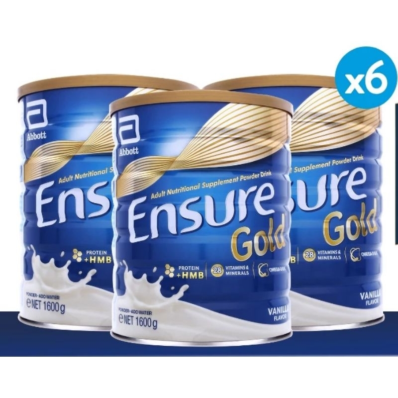 Ensure Gold Vanilla 1.6kg bundle of 6 (1.6kgx6) | Shopee Philippines