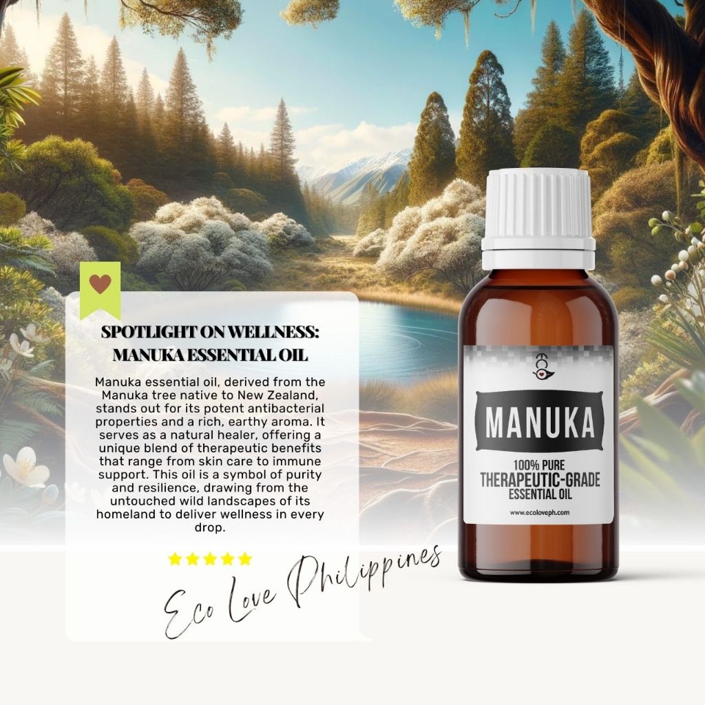 Eco Premium Manuka Essential Oil Therapeutic Grade Steam Distilled, 100 ...