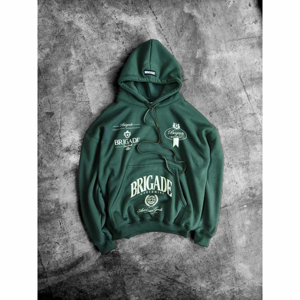 BRIGADE CLOTHING - WARM UP PULLOVERS (FOREST GREEN) | Shopee Philippines