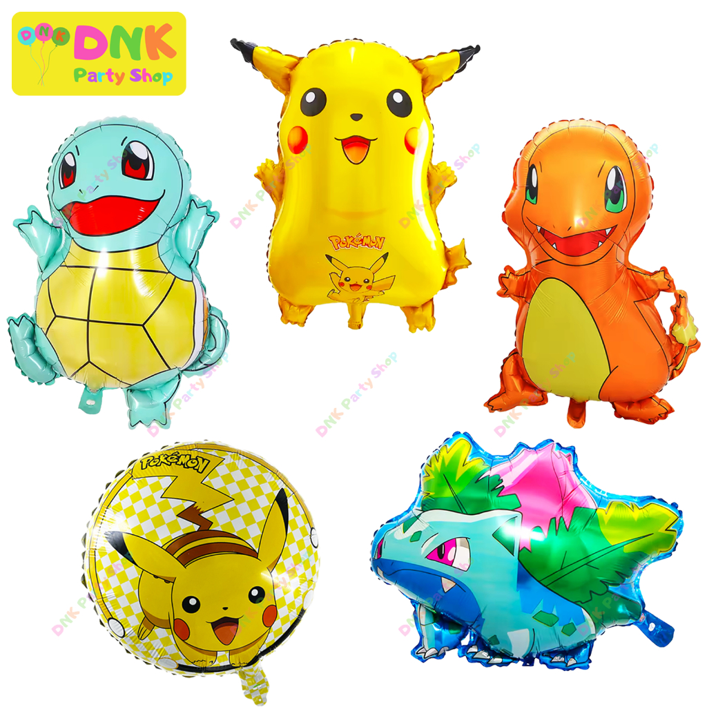 Pokemon Character Foil Mylar Aluminum Balloon 18 inches 2 Feet Pikachu ...