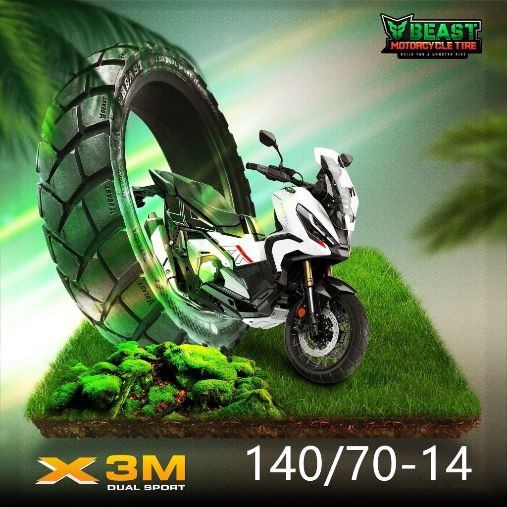 BEAST TIRE X3M DUAL SPORT TUBELESS WITH FREE TYRE SEALER AND PITO ...