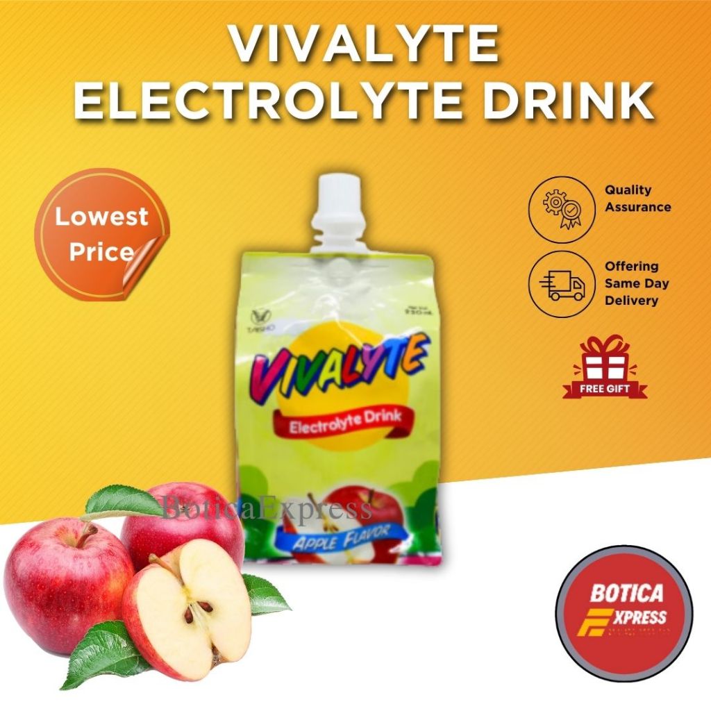VIVALYTE Electrolyte Drink Apple Flavor 250ml | Shopee Philippines