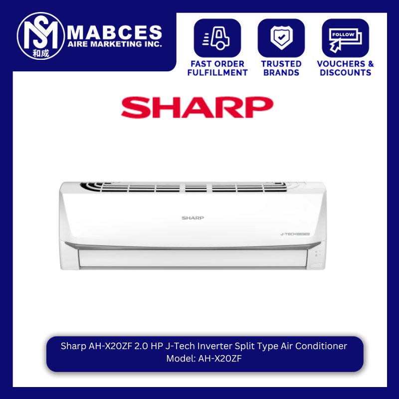 Sharp AH-X20ZF 2.0 HP J-Tech Inverter Split Type Aircon | Shopee ...