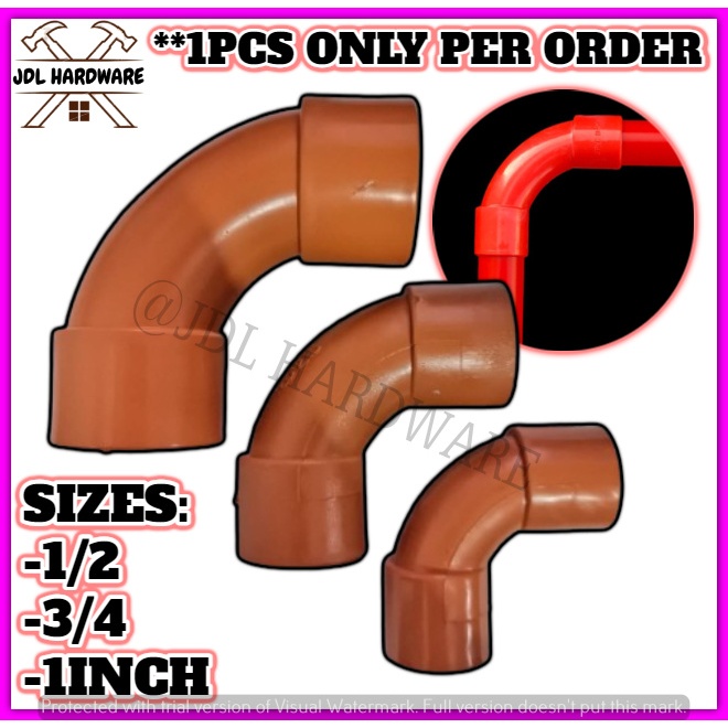 3719 1PCS Orange Electrical Conduit Pipe Mini Short Elbow (1/2, 3/4, 1 ...