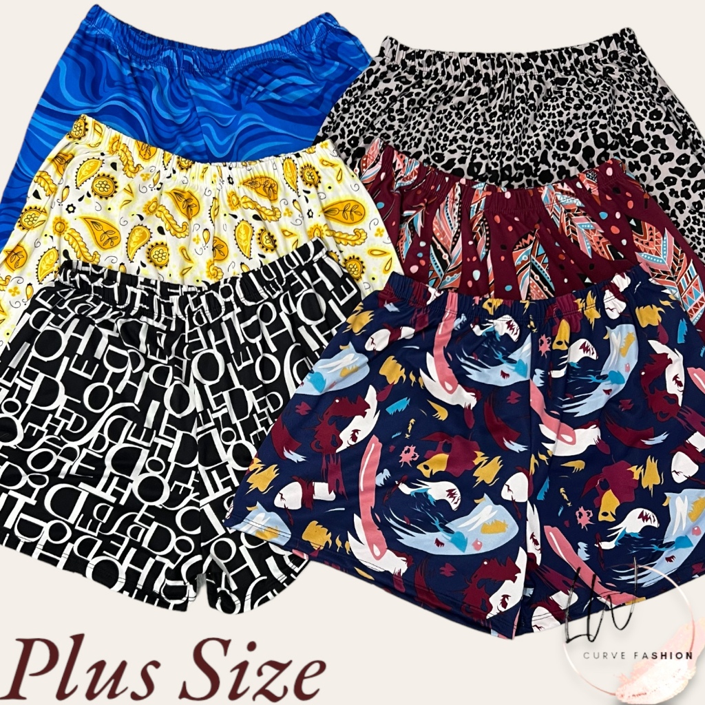 Mica Cheapest Trendy Pambahay Plus Size Garterized Shorts Bottom ...