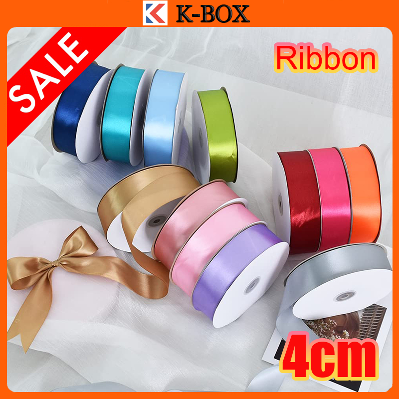 4cm (25 yards/roll) Satin Ribbon Roll Gift Packaging Ribbon Flower ...