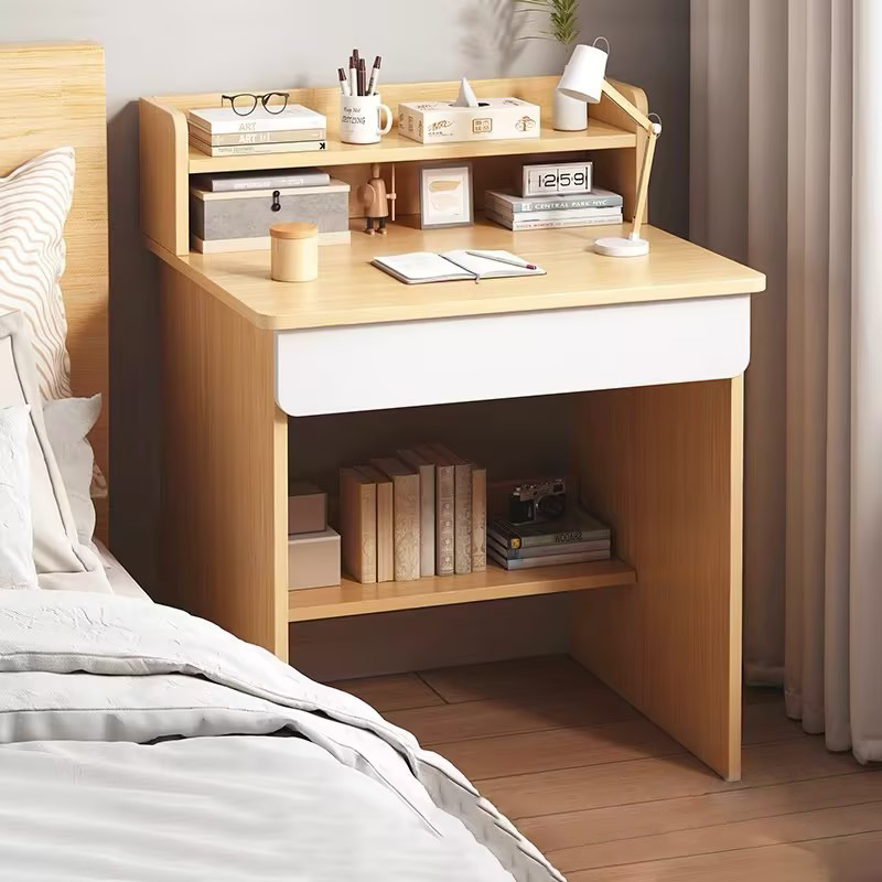 HOMEXL Simple family student study desk computer desk desk bookshelf ...