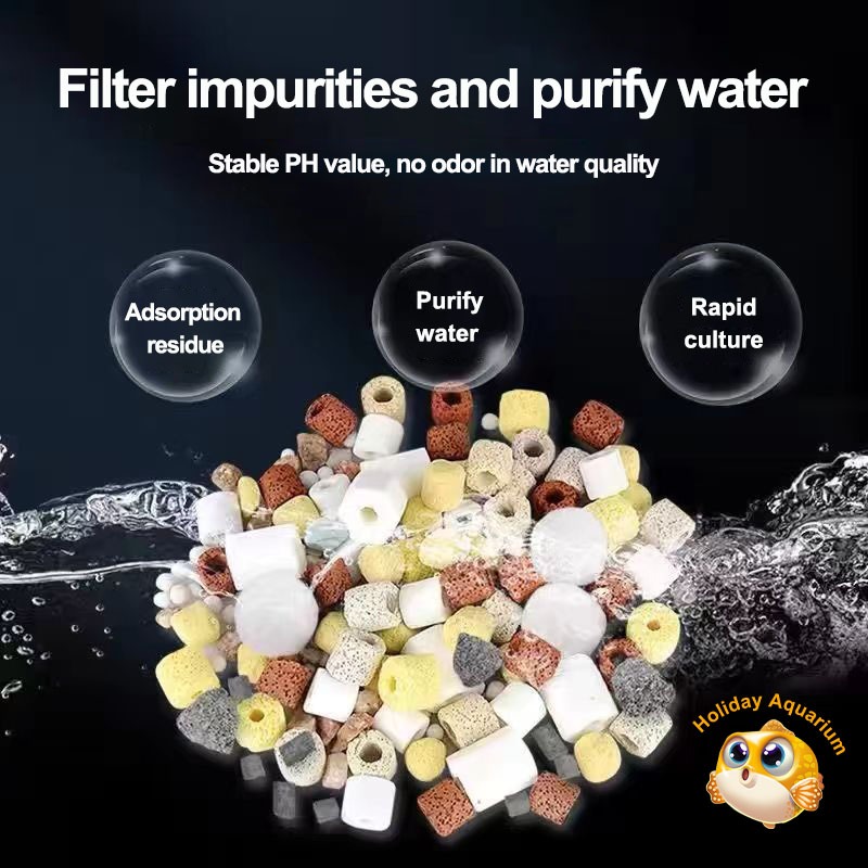 250g Ceramic Ring Lava Ring Porous Ring High Efficiency Bio Filter ...