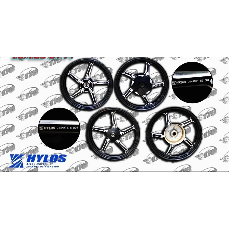 Hylos alloy mags mio 125/mio soul i 125 14" w/bearing | Shopee Philippines