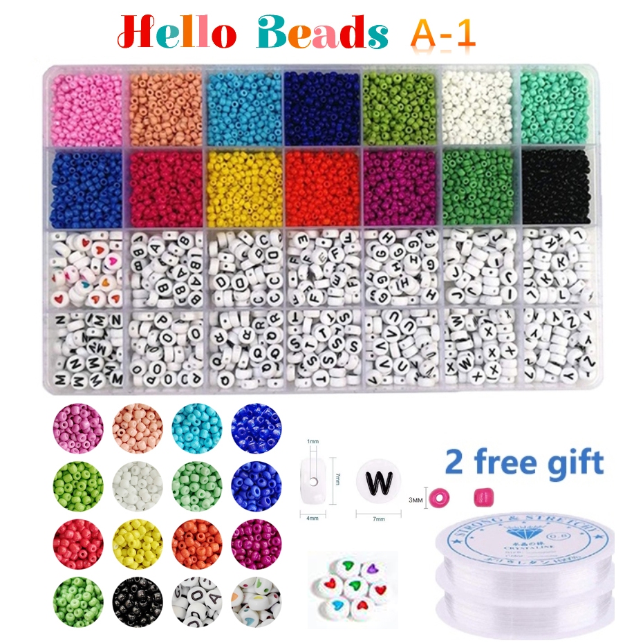 5000Pcs DIY Beads Kit for Name Bracelets letter beads for bracelet ...