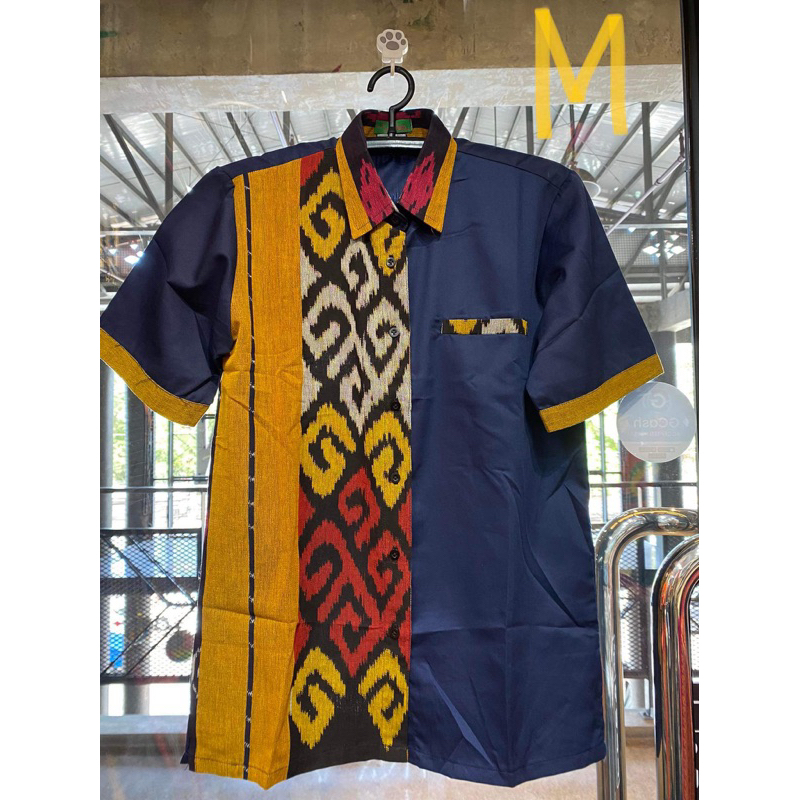 Polo Batik | with pocket | Ethnic tribal polo | Shopee Philippines