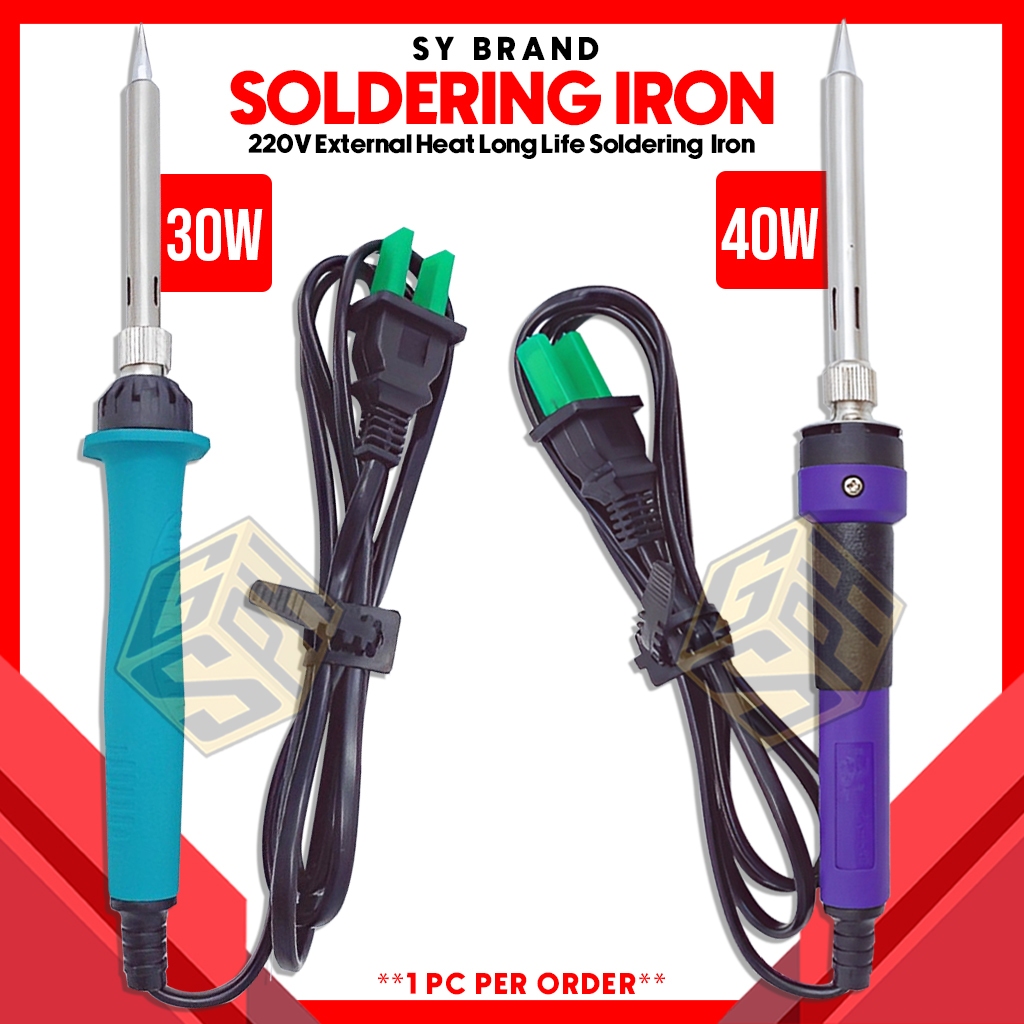 GS SY 220V 30W / 40W Electric Soldering Iron Complete Set – Long Life ...