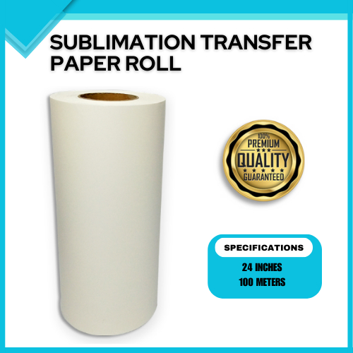QUAFF Sublimation Transfer Paper Roll 100Gsm 24 Inches x 100 Meters ...