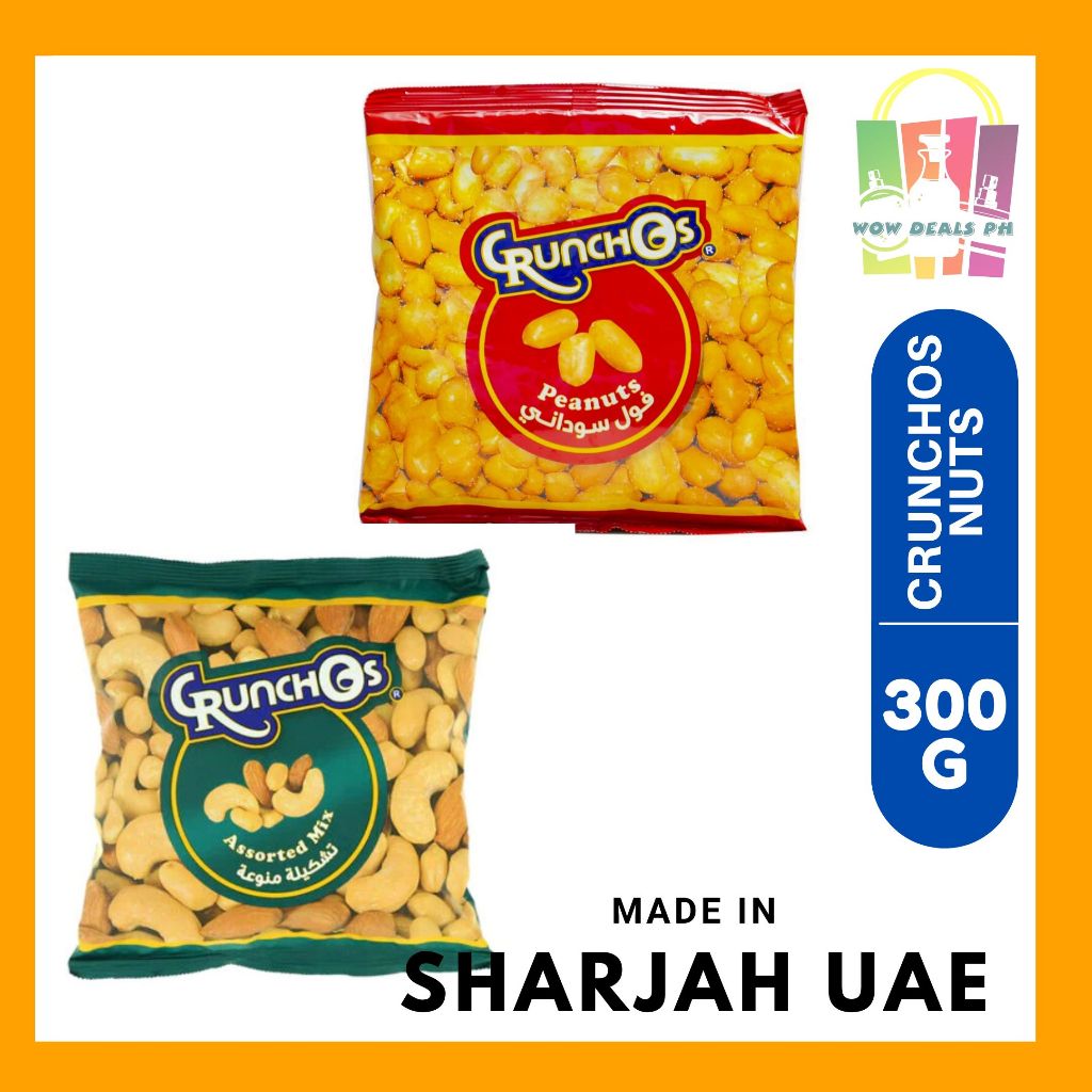 Crunchos Nuts Snack Bites 300G (Choose ASSORTED NUTS & PEANUT variants ...