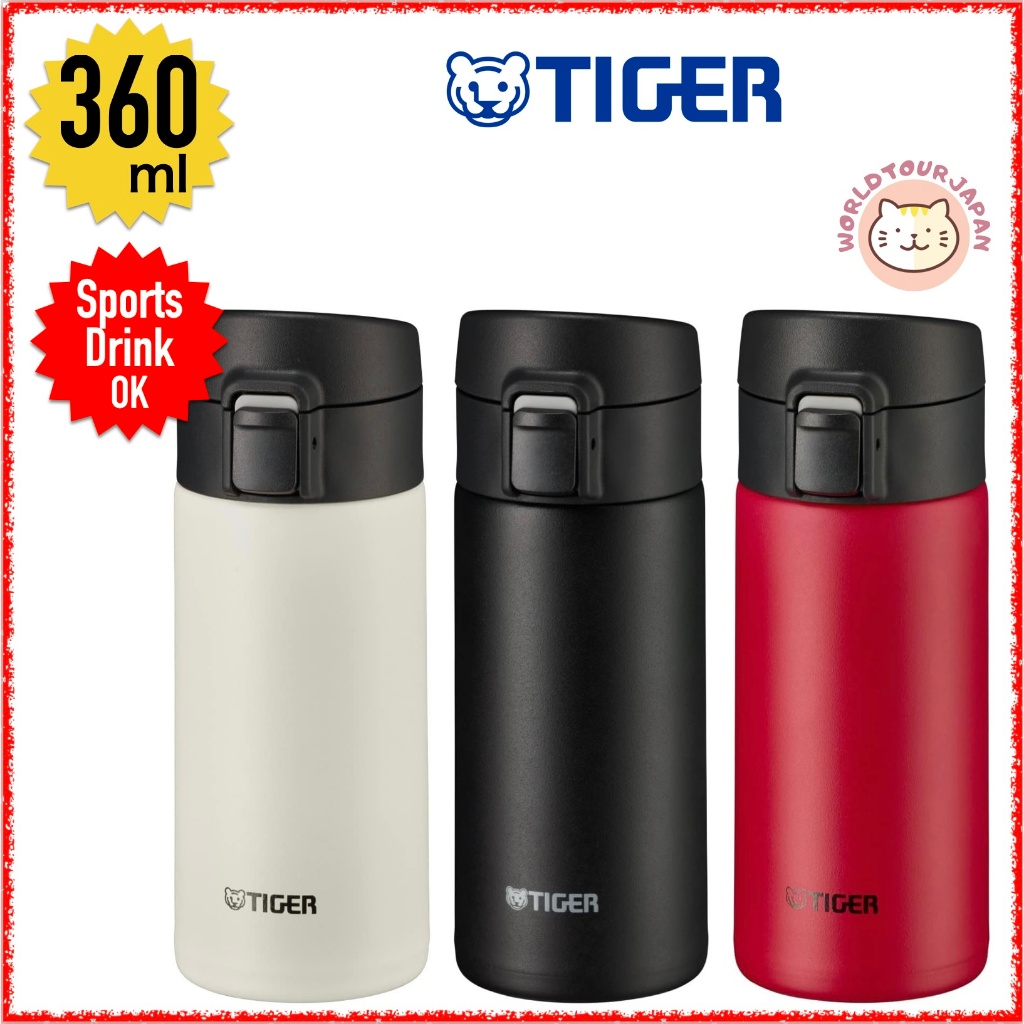 TIGER Mahobin / Vacuum Insulated Water Bottle / MKA-K036 / 360ml / Ergonomic Design / Super ...