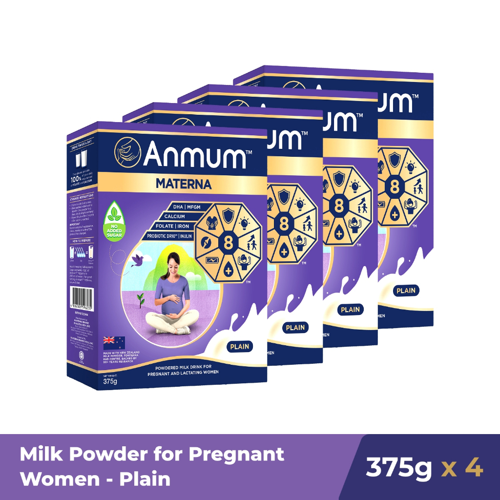 Anmum Materna Pregnancy Milk Powder Plain 375G x4 | Shopee Philippines