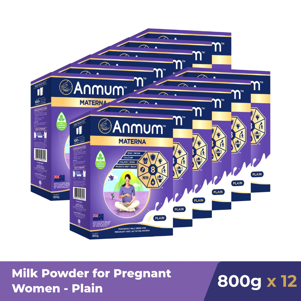 Anmum Materna Pregnancy Milk Powder Plain 800G x12 | Shopee Philippines